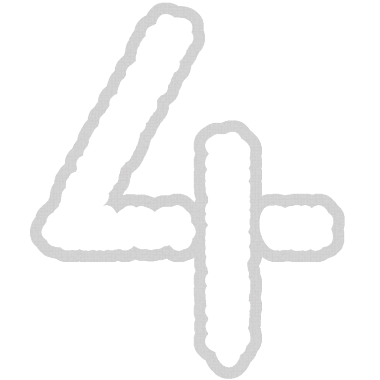 4 (numerals, simple). | illust world